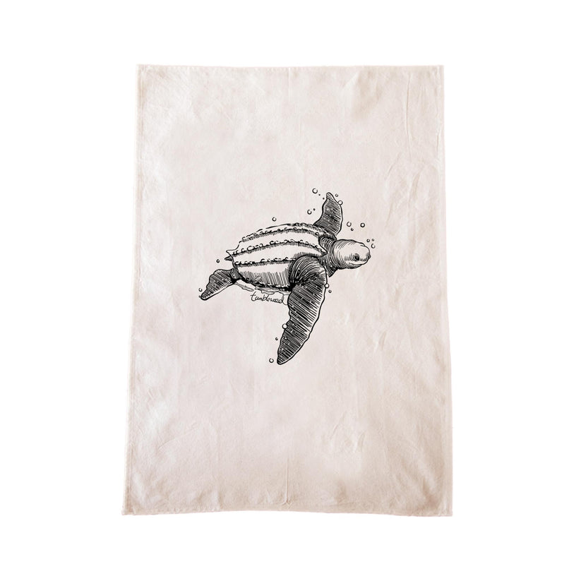 Honu/leatherback sea turtle Tea Towel | Tumbleweed Tees